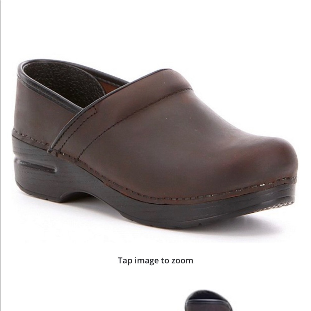 Dansko Leather Clogs Loafers - Gem